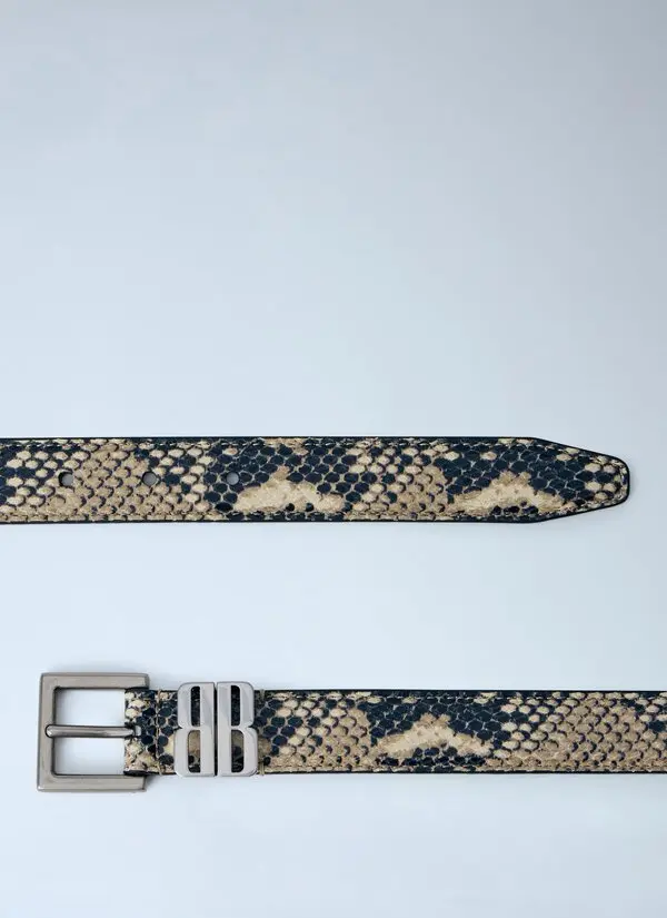 Balenciaga Bb Editor Belt - Cream