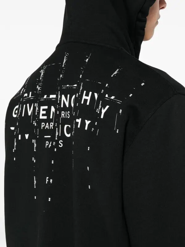 Givenchy Logo Cotton Hoodie - Multicolor