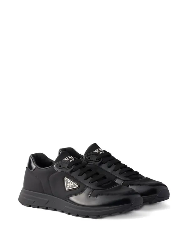 Prada Prax 01 Re-nylon And Leather Sneakers