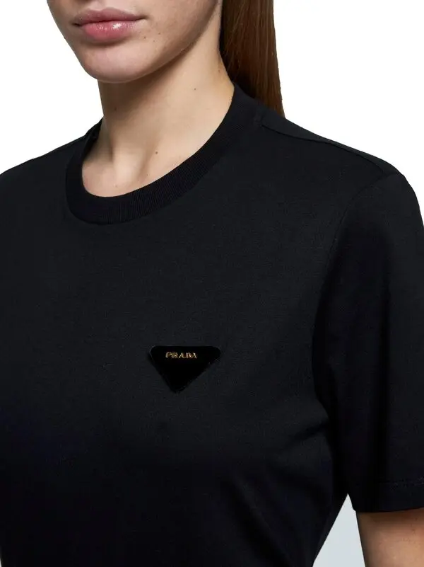 Prada Logo Cotton T-shirt - Multicolor