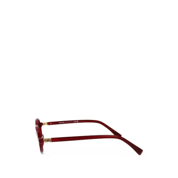 Miu Miu Oval Sunglasses - Red