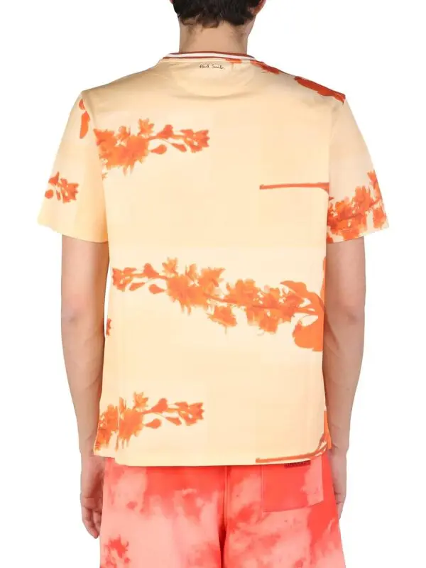 Paul Smith Stem Floral T-shirt - Orange