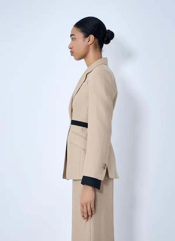 Max Mara Textured Blazer - Cream