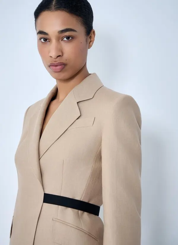 Max Mara Textured Blazer - Cream