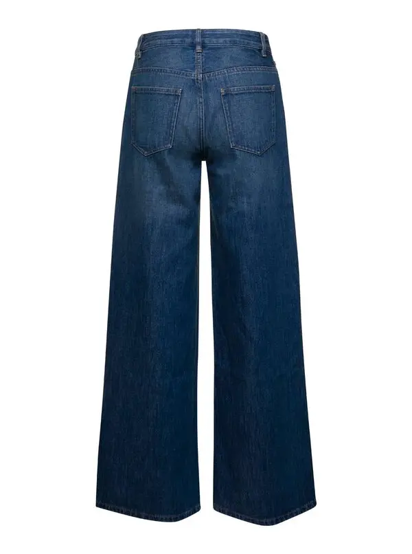 A.p.c. Wide Leg Denim Jeans - Multicolor