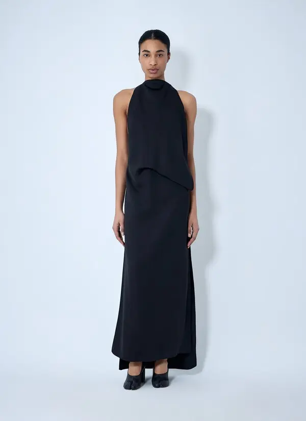 Sportmax Sleeveless Draped Maxi Dress