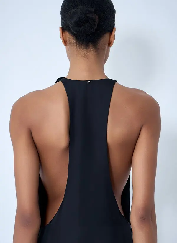 Sportmax Sleeveless Draped Maxi Dress