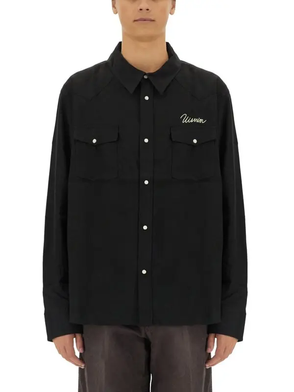 Visvim Shirt With Logo - Black