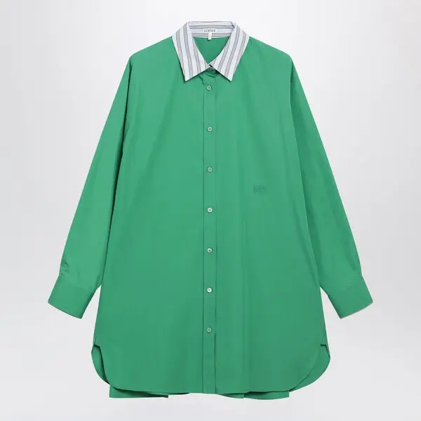 Loewe Cotton Shirt Dress - Green