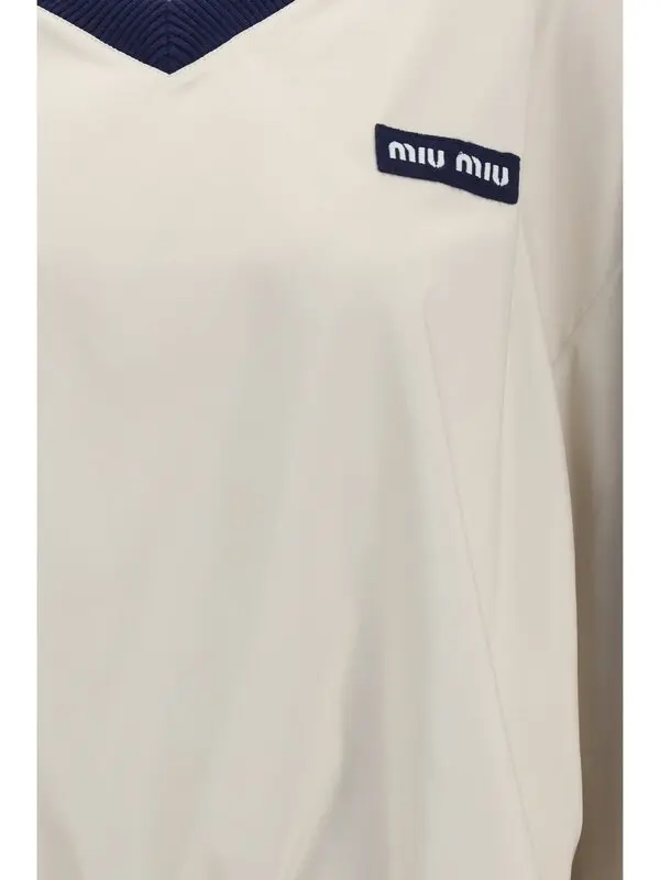 Miu Miu Pongé Tec Sweatshirt