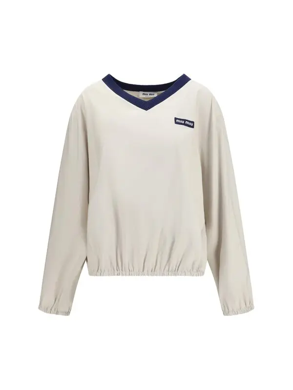 Miu Miu Pongé Tec Sweatshirt - Multicolor