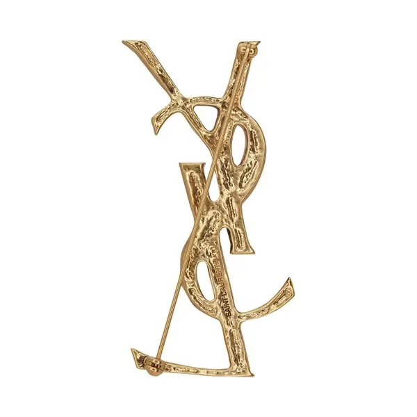 Saint Laurent Cassandre Crocodile Brooch