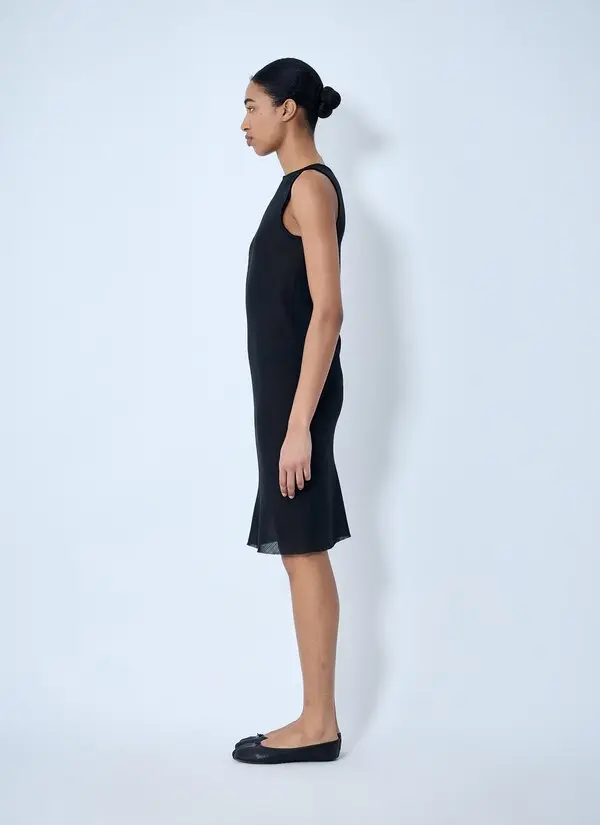 RIER Sleeveless Mesh Midi Dress