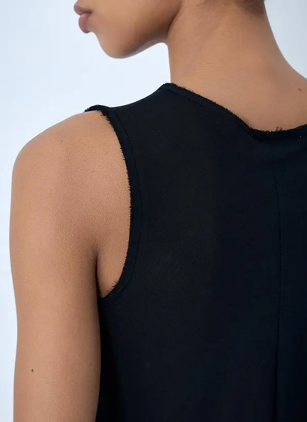 RIER Sleeveless Mesh Midi Dress