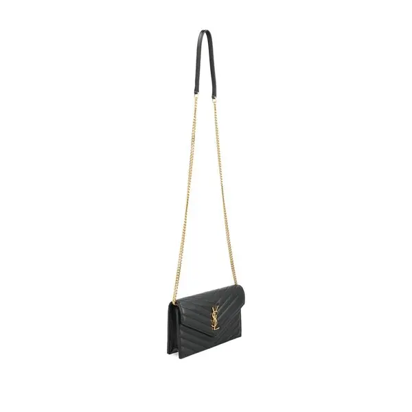 Saint Laurent Leather Quilted Mini Bag - Black