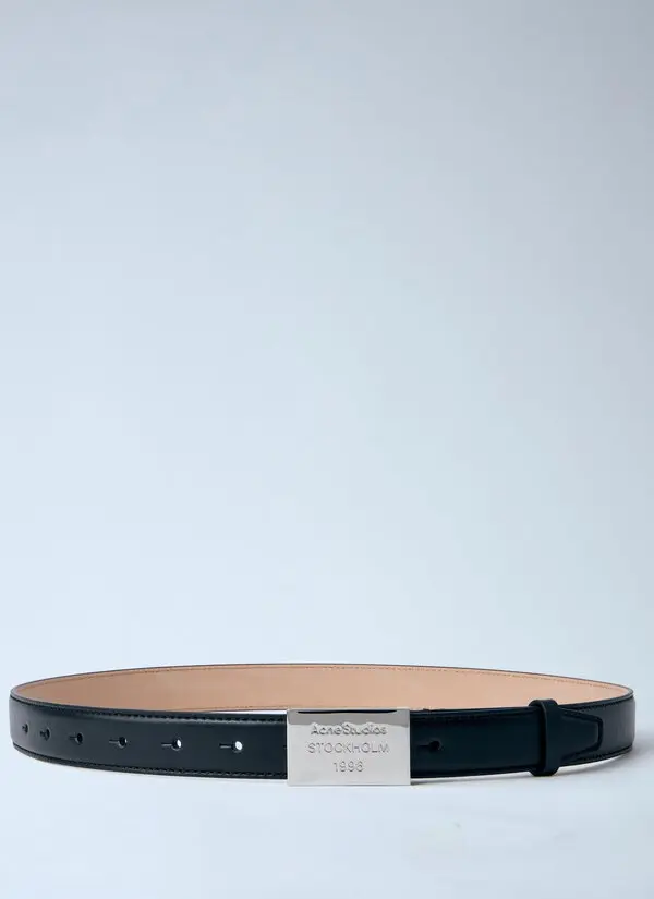 Acne Studios Engraved Logo Leather Belt