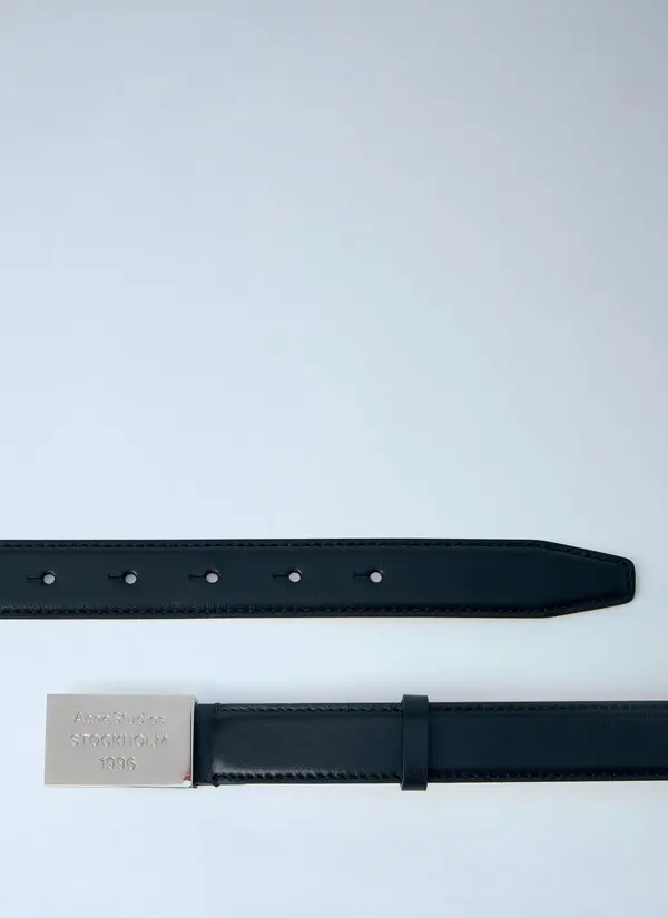 Acne Studios Engraved Logo Leather Belt