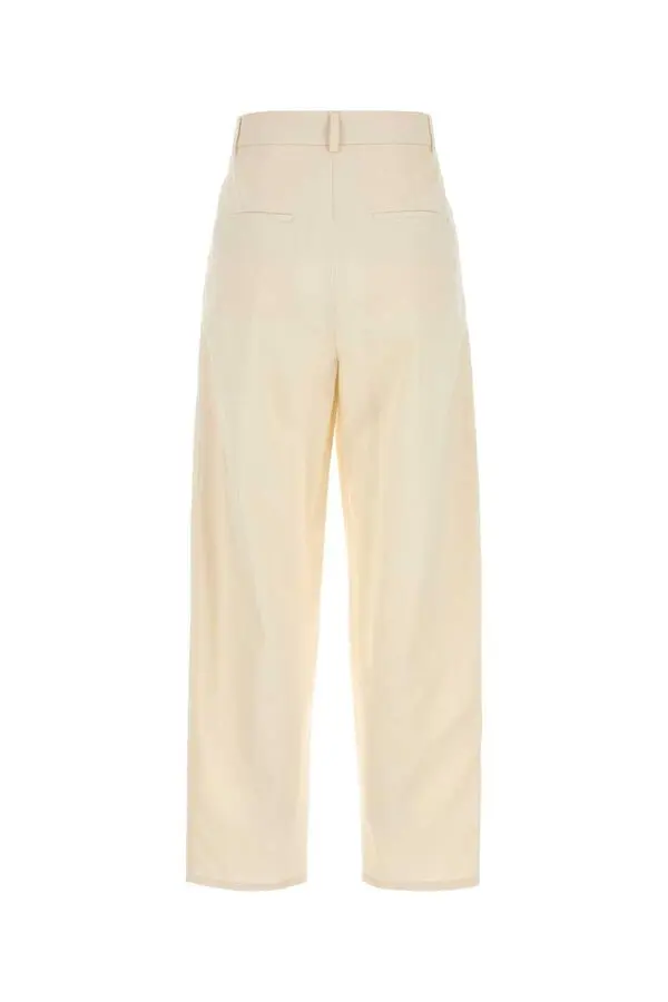 Max Mara Cotton Duomo Pant - White