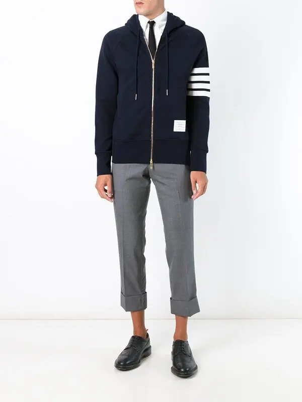 Thom Browne Cotton Zipped Hoodie