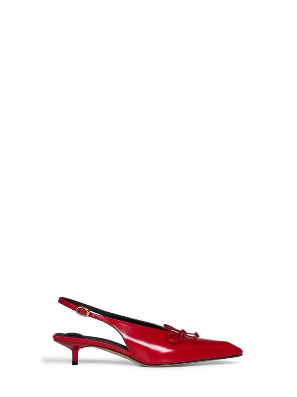 Jacquemus Red The Low Cubisto Slingback Pumps - Multicolor
