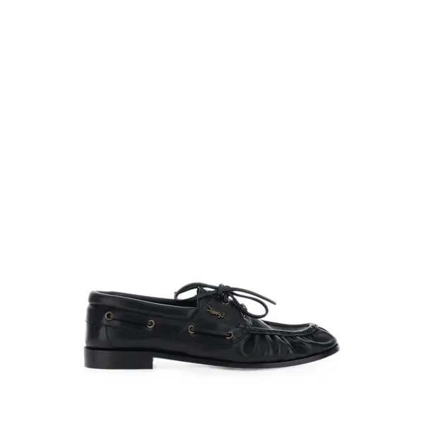 Saint Laurent Calfskin Loafers - Black