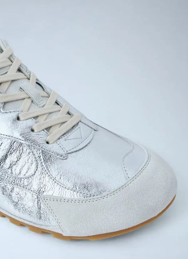 Bottega Veneta Orbit Flash Sneakers - Silver