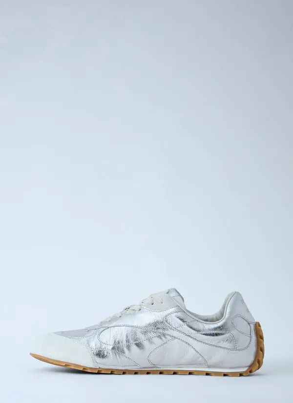 Bottega Veneta Orbit Flash Sneakers - Silver
