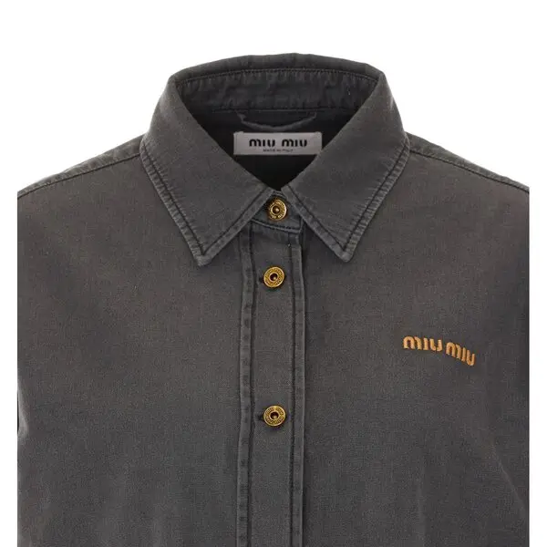 Miu Miu Denim Shirt - Gray