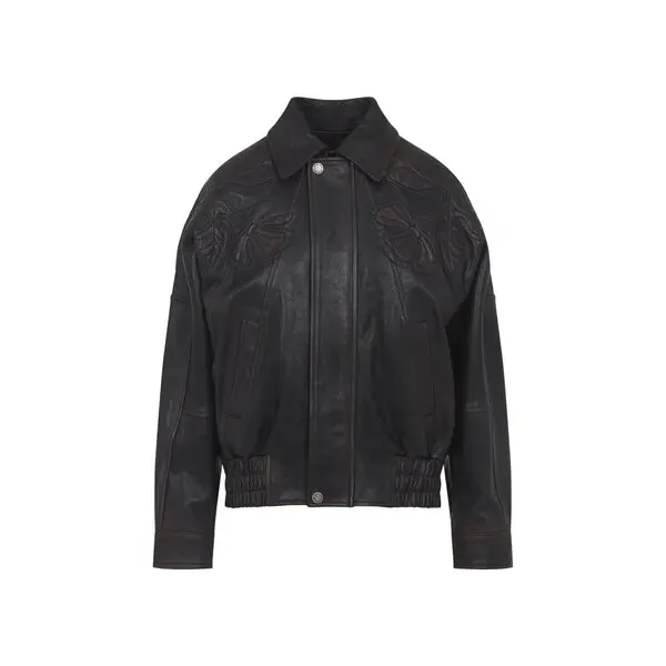 GOLDEN GOOSE Flower Embroidery Jacket - Black