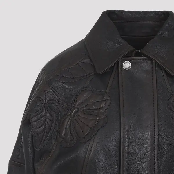 GOLDEN GOOSE Flower Embroidery Jacket