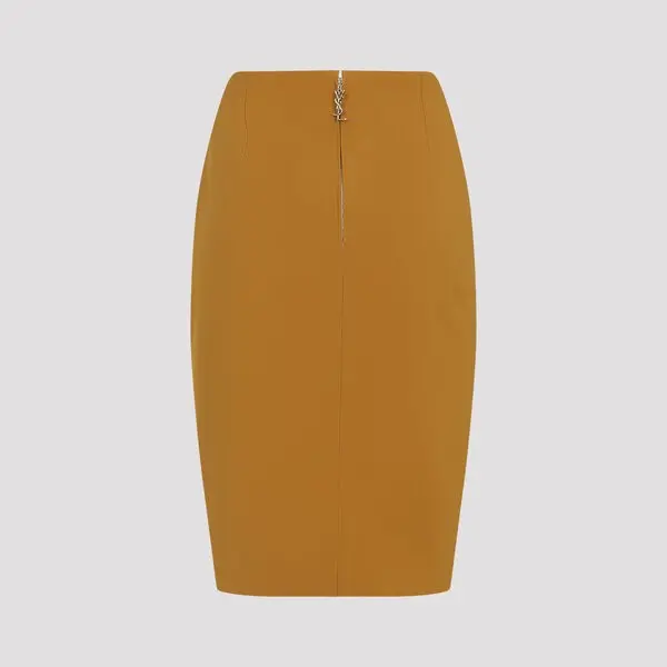 Saint Laurent Midi Pencil Skirt - Multicolor