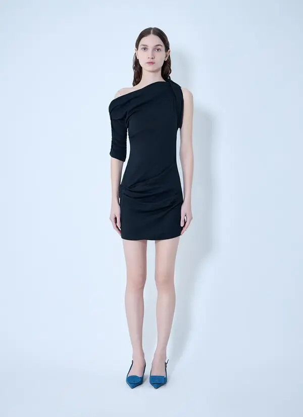 Jacquemus La Mini Robe Drapeado Mini Dress