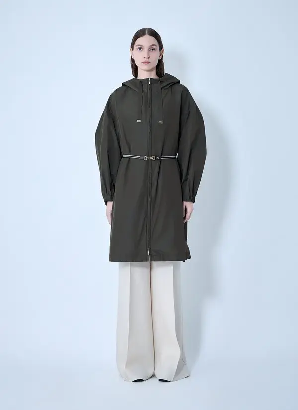 Max Mara Belted Hooded Coat