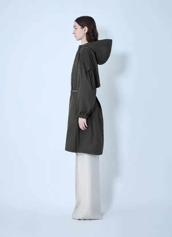 Max Mara Belted Hooded Coat
