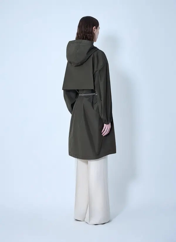 Max Mara Belted Hooded Coat