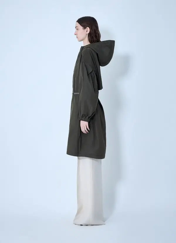 Max Mara Belted Hooded Coat