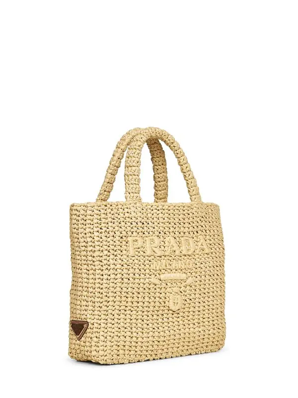 Prada Borse Natural Small Tote Bag
