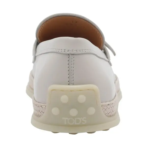 TOD'S Leather Loafers - White
