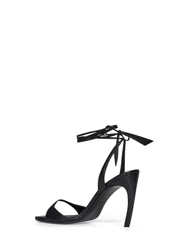 Attico Black Nappa Leather Ora Sandals - Multicolor