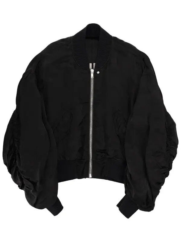 Rick Owens Bucket Flight Bomber Jacket - Black
