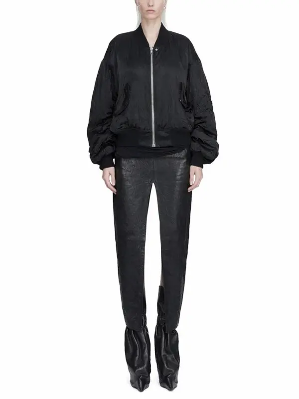 Rick Owens Bucket Flight Bomber Jacket - Black