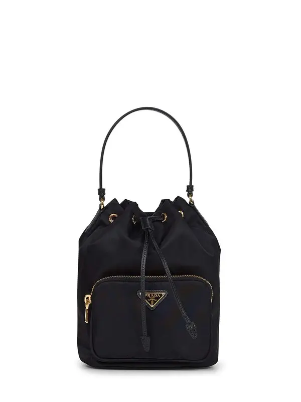 Prada Borse Black Duet Bucket Bag - Multicolor