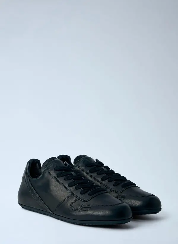 Rick Owens Minimal Leather Sneakers