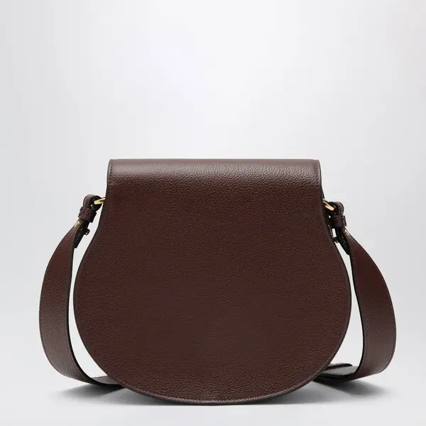 Chloé Marcie Saddle Bag In Grained Leather
