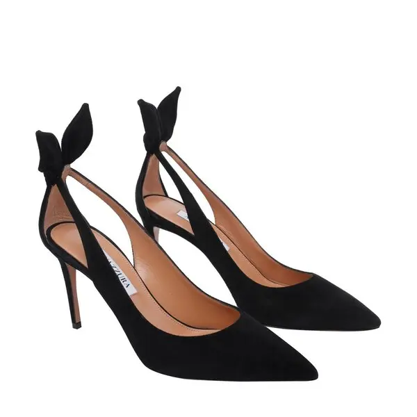 AQUAZZURA Bow Tie Pumps - Black