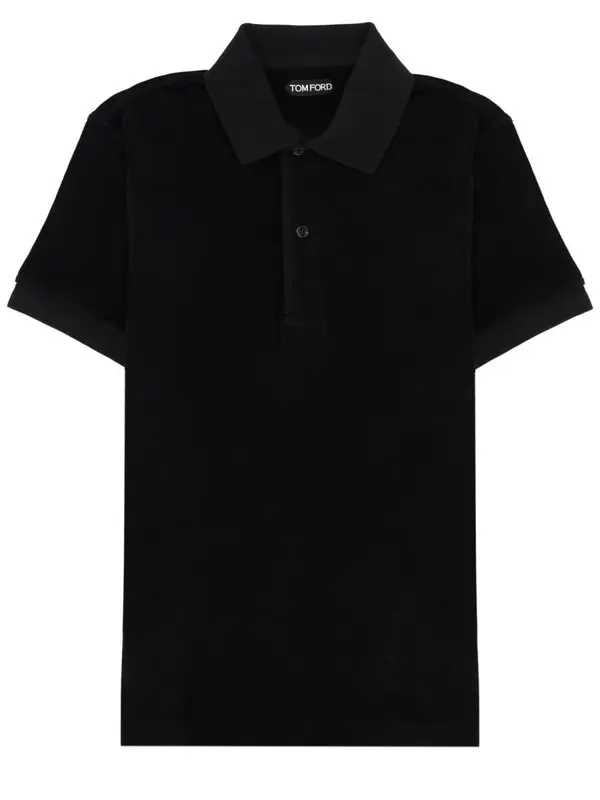 TOM FORD Cotton Polo - Black