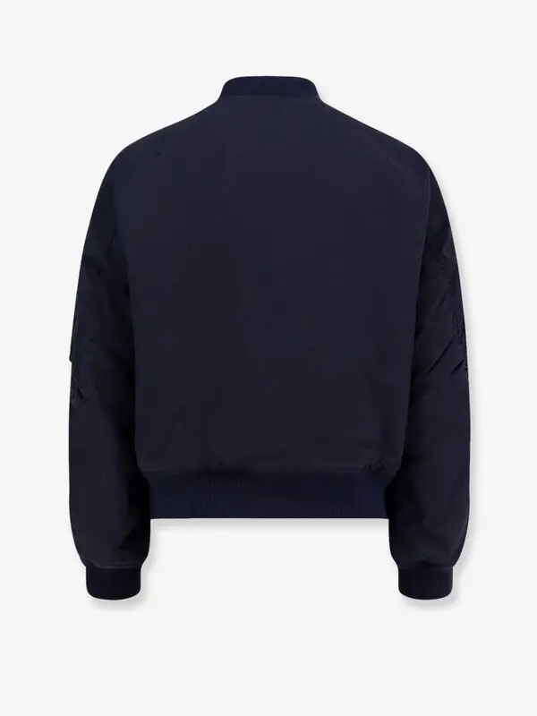 Givenchy Cotton Blend Bomber Jacket - Blue