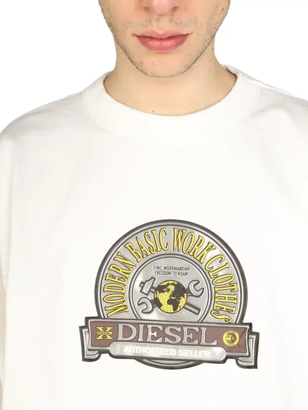 DIESEL® Logo Patch Sweatshirt
