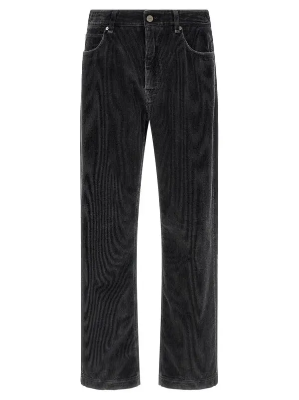 Fendi Velvet Pants - Gray