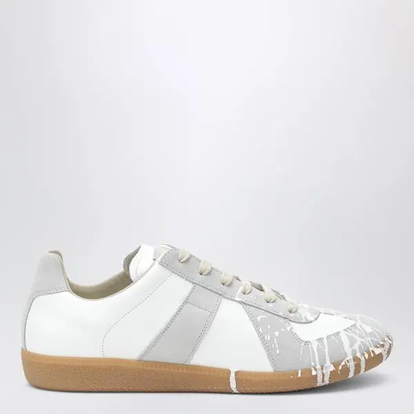 MAISON MARGIELA Leather And Suede Sneakers - White